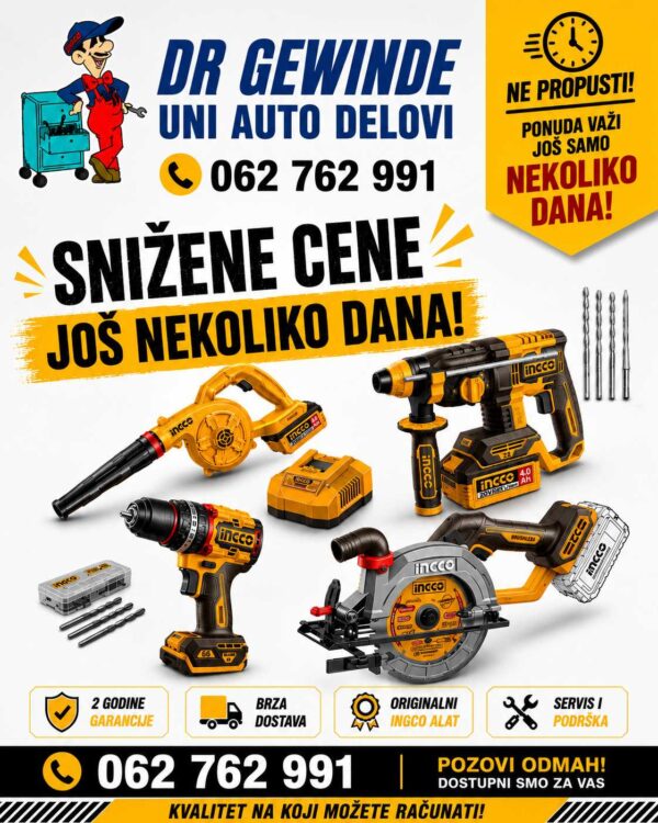 Ingco AKU SET 4/1 SUPER INGCO COSLI250695E - Uni Auto Delovi